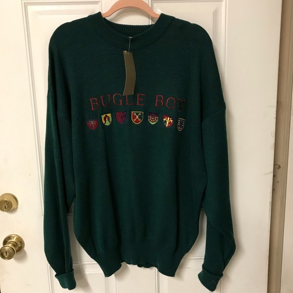 Bugle Boy | Sweaters | Nwt Xl Bugle Boy Vintage 8s90s Dark Green ...